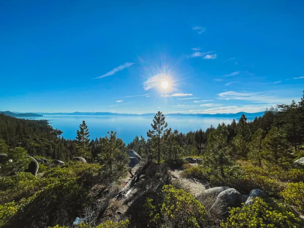 Monkey Rock Trail Lake Tahoe best view near Incline Village